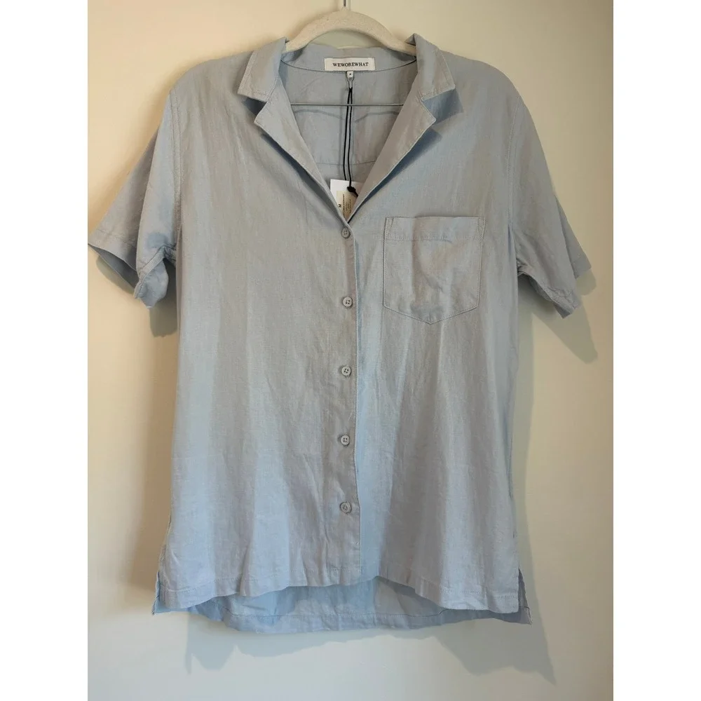 WeWoreWhat | Tops | Nwt Weworewhat Linen Blend 2 Piece Short And Ss ...